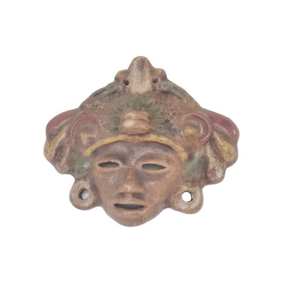 Accessories | Vintage Aztec Mayan Terracotta Clay Mexican Tribal ...